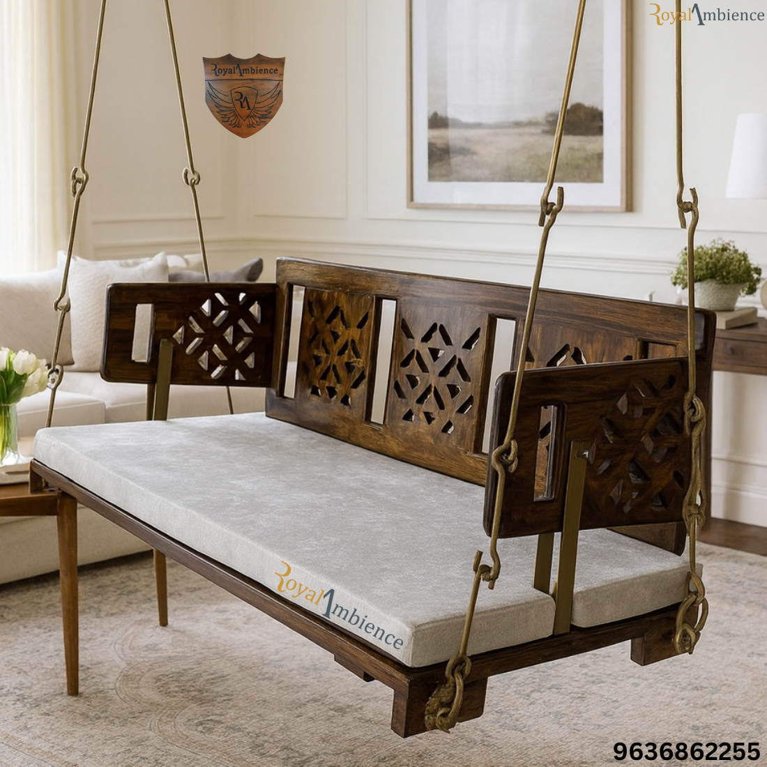 Reversible Wooden Swing ( Jhula ) Onjle - EVA – Royal Ambience™