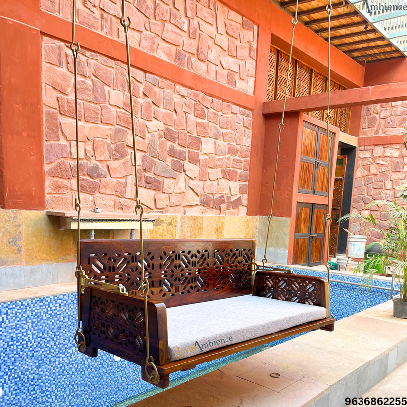 Wooden Reversible Swing/ Jhula for Living Room - AVI – Royal Ambience™