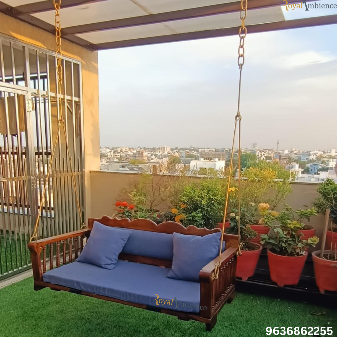 Wooden Swing/ Jhula for Home and Living room - Deva – Royal Ambience™
