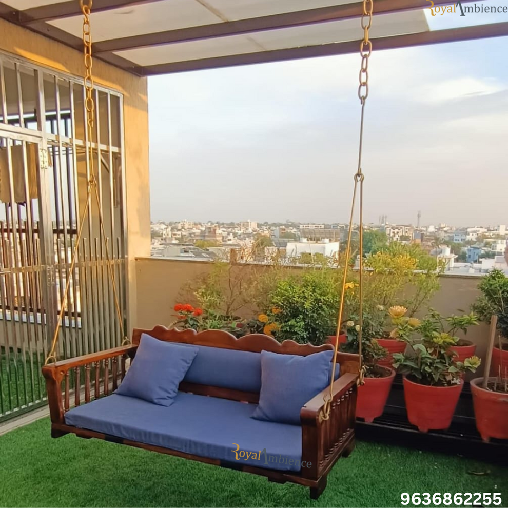 Wooden Swing/ Jhula for Home and Living room - Deva – Royal Ambience™